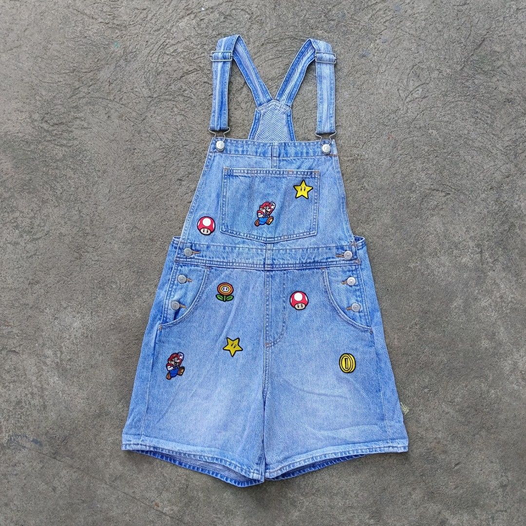 Levi's x Super Mario - Overall Shorts on Carousell