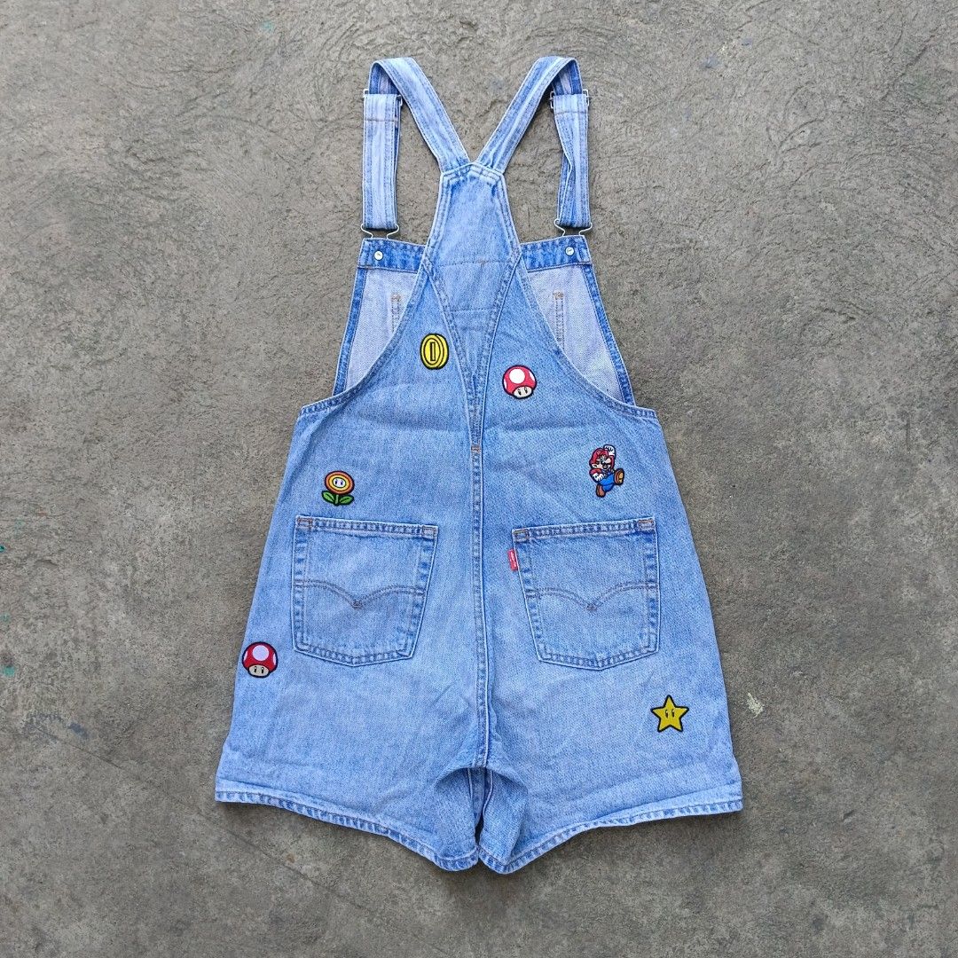 Levi's x Super Mario - Overall Shorts on Carousell