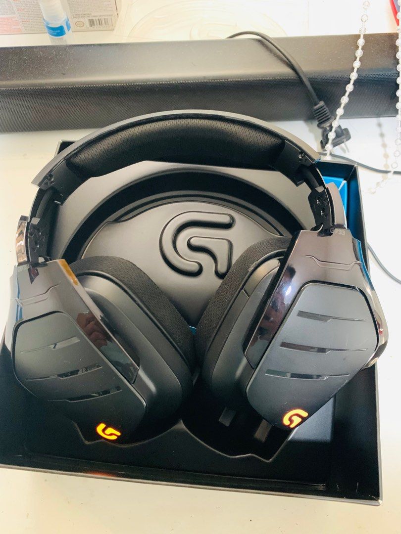 Logitech G933 artemis spectrum wireless gaming headset complete no ...