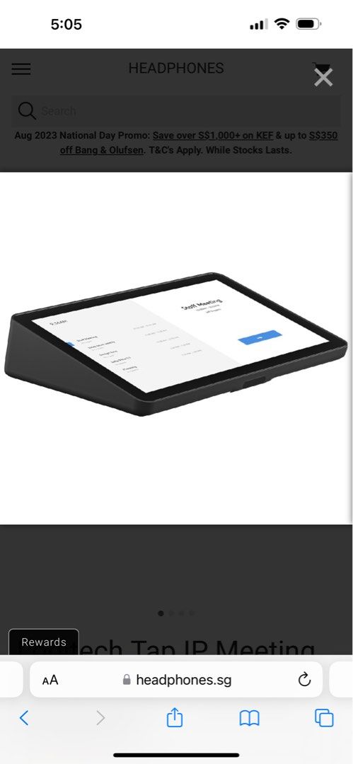 Logitech hub Tap IP Meeting Room Touch Controller (Graphite), Computers ...