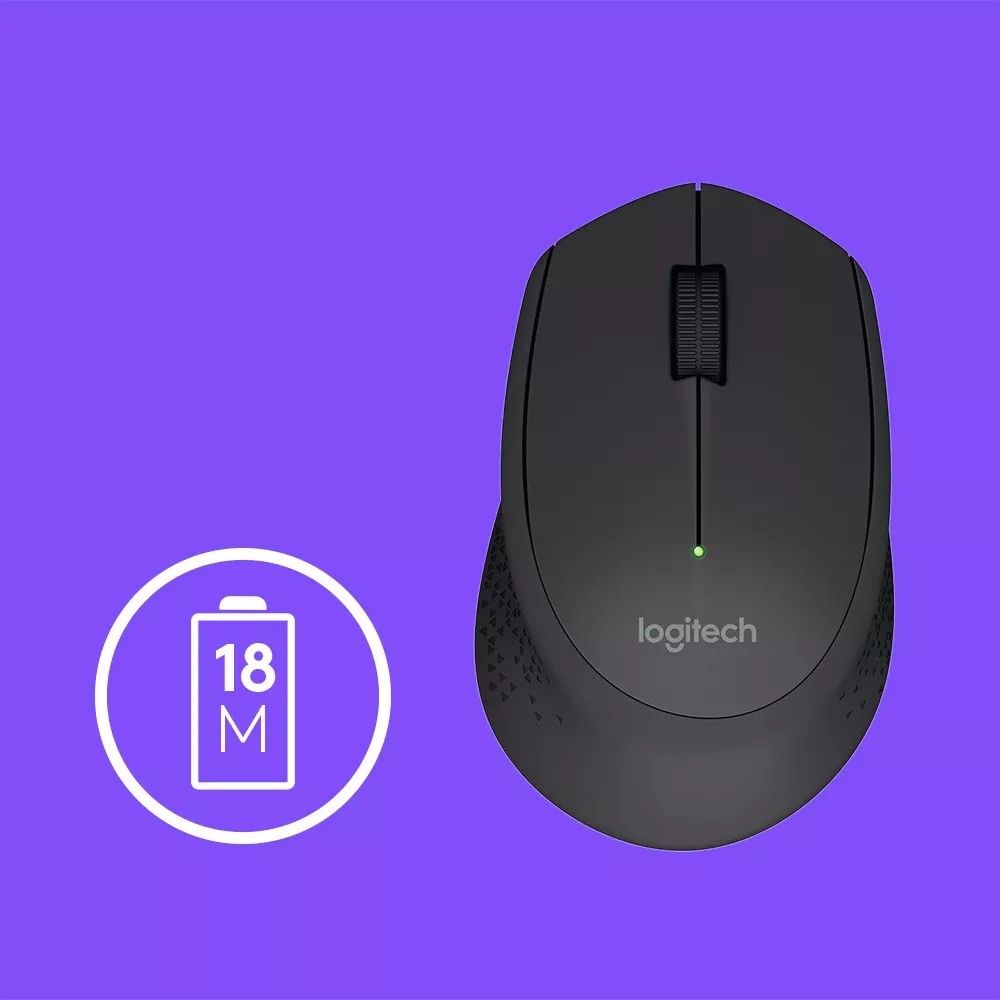 Logitech M275 Wireless Mouse, 2.4GHz, with Nano Receiver, Optical ...