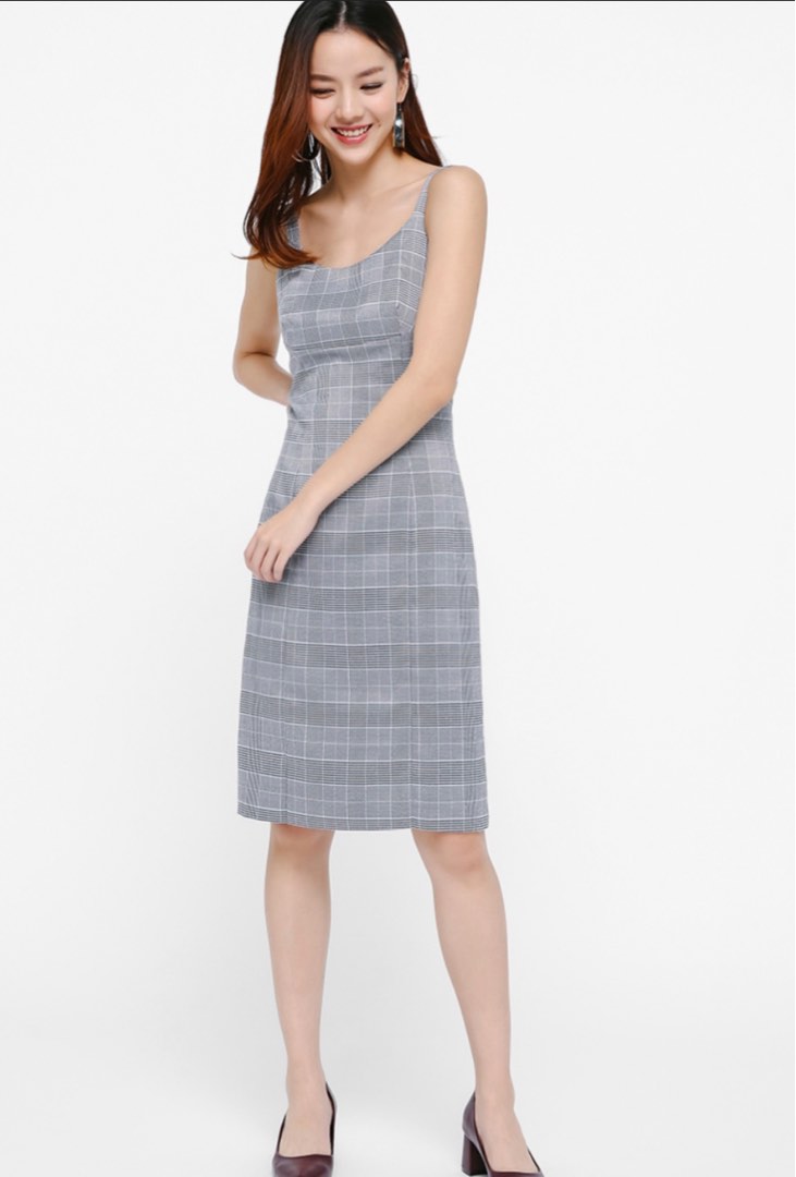 Love bonito Ivette Plaid Pencil Dress, Women's Fashion, Dresses & Sets ...