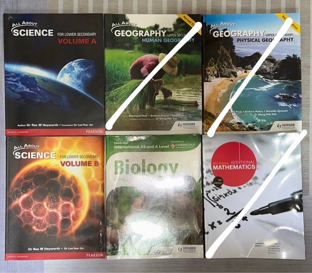 math, chem, geog and bio textbooks (secondary and JC), Hobbies & Toys ...