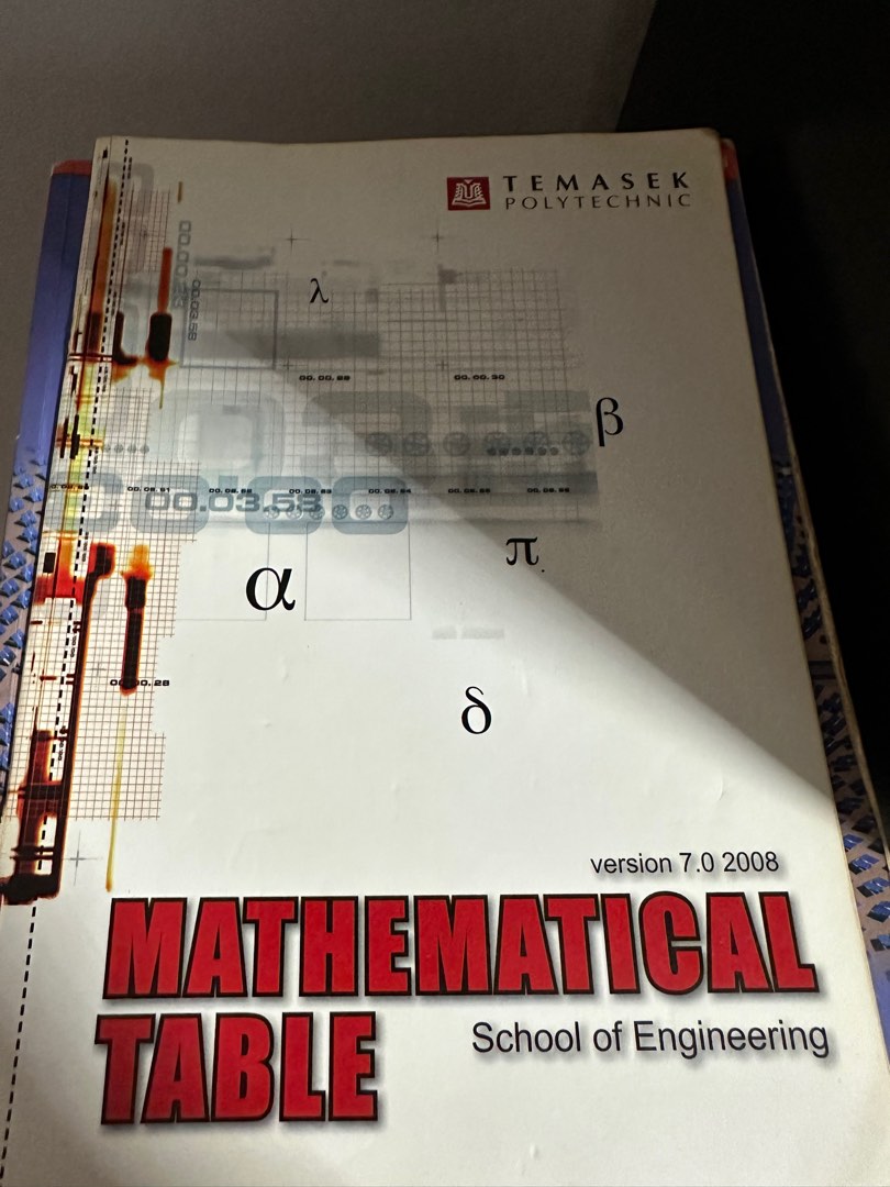 Mathematical table, Hobbies & Toys, Books & Magazines, Textbooks on ...