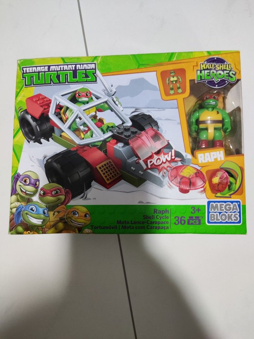 Mega Bloks Teenage Mutant Ninja Turtles TMNT Raph Shell Cycle, Hobbies ...