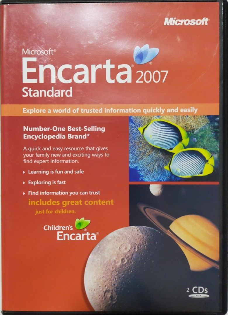 Microsoft Encarta 2007 Standard edition Encyclopedia for PC, Computers & Tech, Parts ...