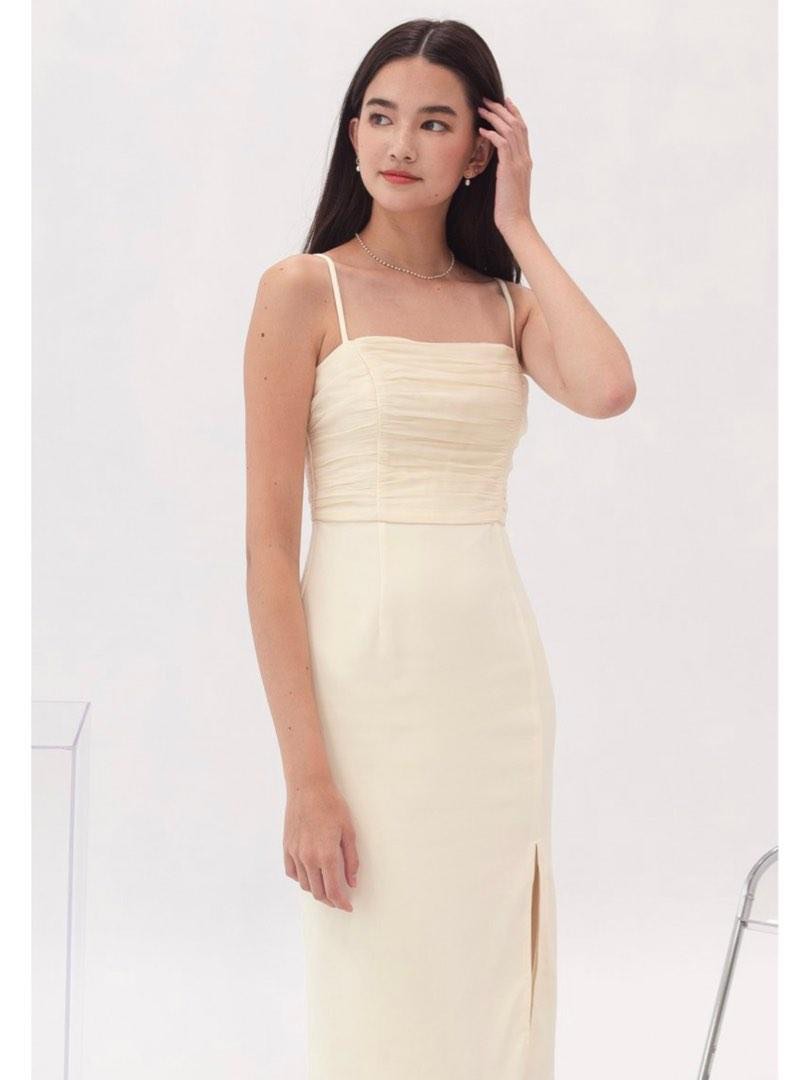 Mikayla Marcella dress cream, Women's Fashion, Dresses & Sets, Dresses on Carousell
