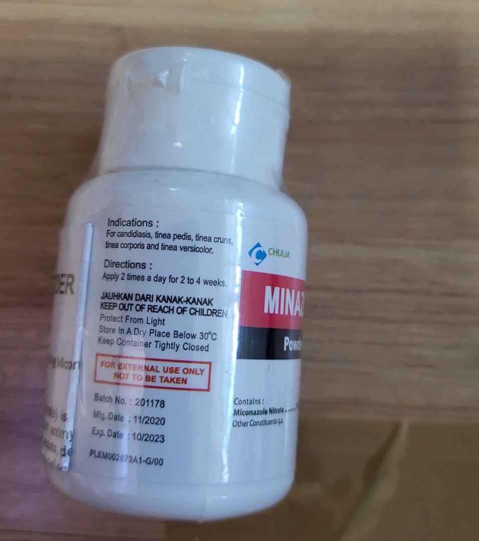 Minazol Powder note expiring on Oct2023, Health & Nutrition, Medical ...