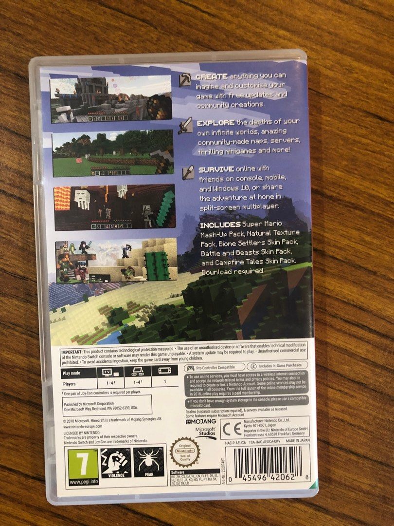 Minecraft, Video Gaming, Video Games, Nintendo on Carousell