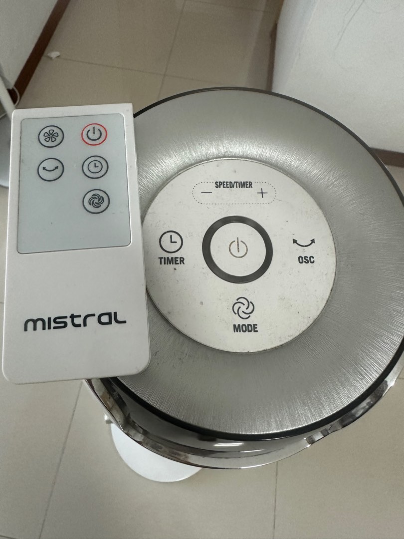 Mistral Tower Fan with Remote, Furniture & Home Living, Lighting & Fans ...