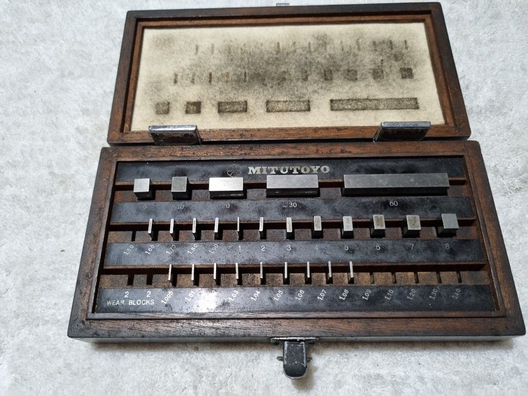 Mitutoyo Metric Gauge Block Rectangular Steel Set, Hobbies & Toys ...