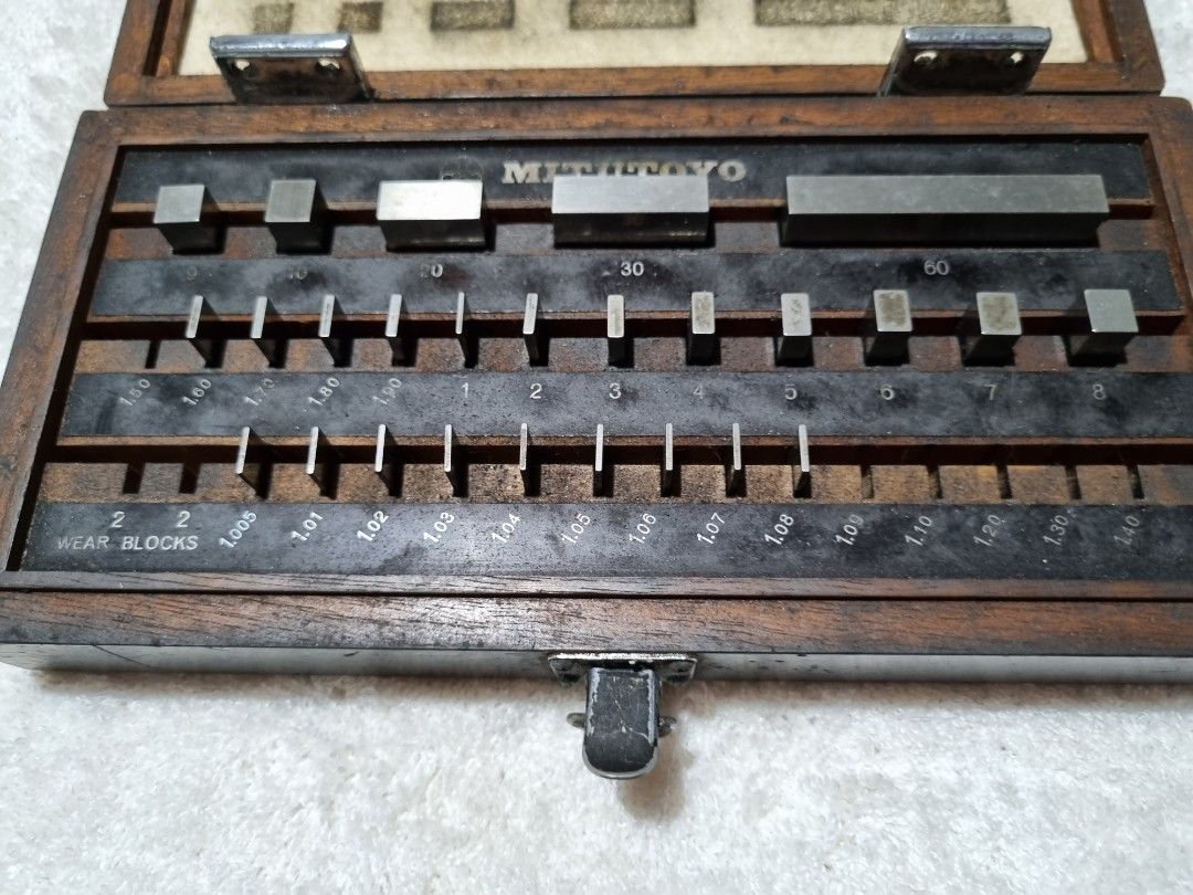 Mitutoyo Metric Gauge Block Rectangular Steel Set, Hobbies & Toys ...