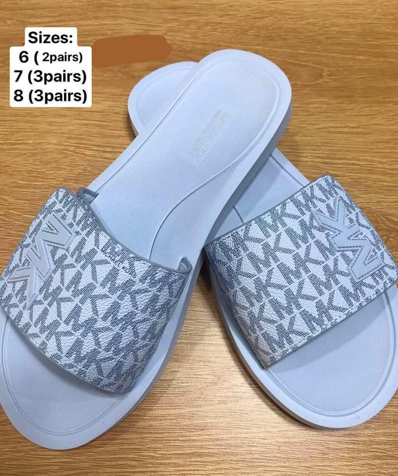 MK Slides, Women's Fashion, Footwear, Slippers and slides on Carousell