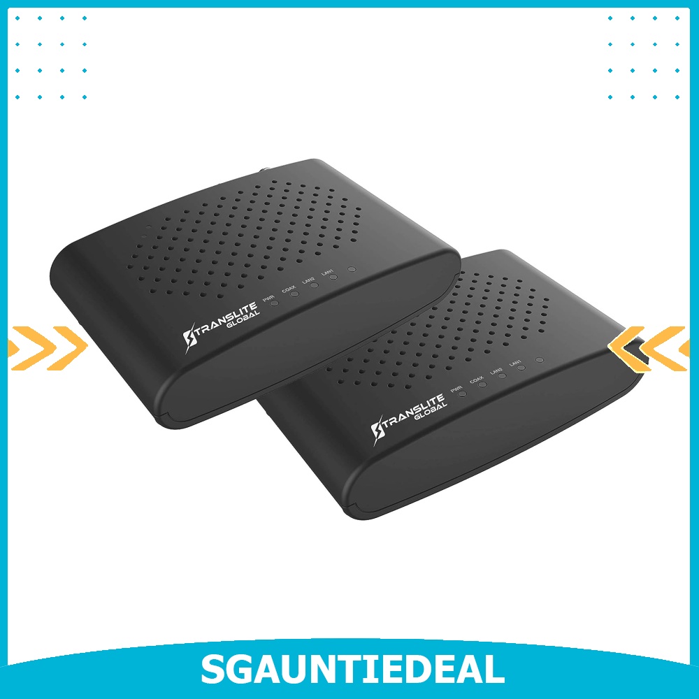 MoCA 2.5 with 2 Gigabit Ethernet Ports - Ethernet Over Coaxial Adapter ...