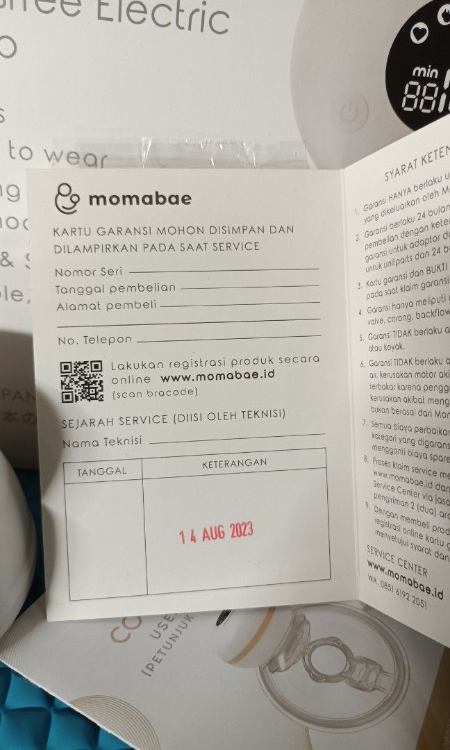 Momabae Compact S+ 2 in 1 Electric Breast Pump, Bayi & Anak, Perawatan ...