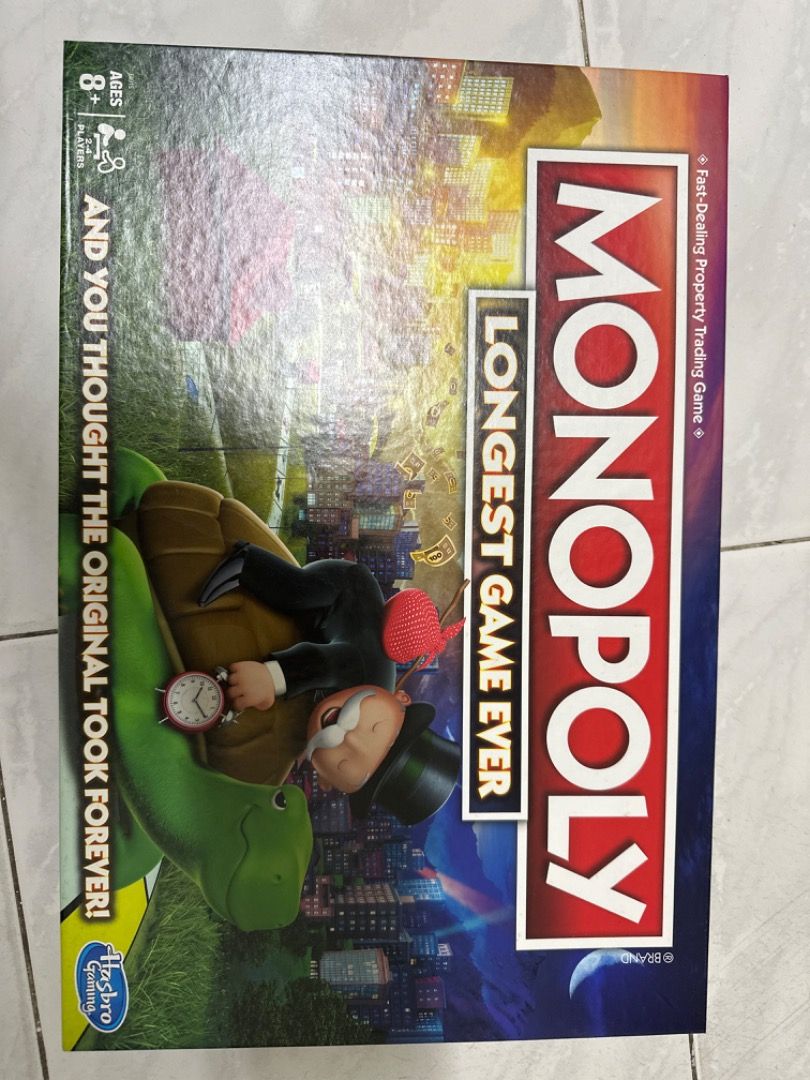 Monopoly longest game ever, Hobbies & Toys, Toys & Games on Carousell