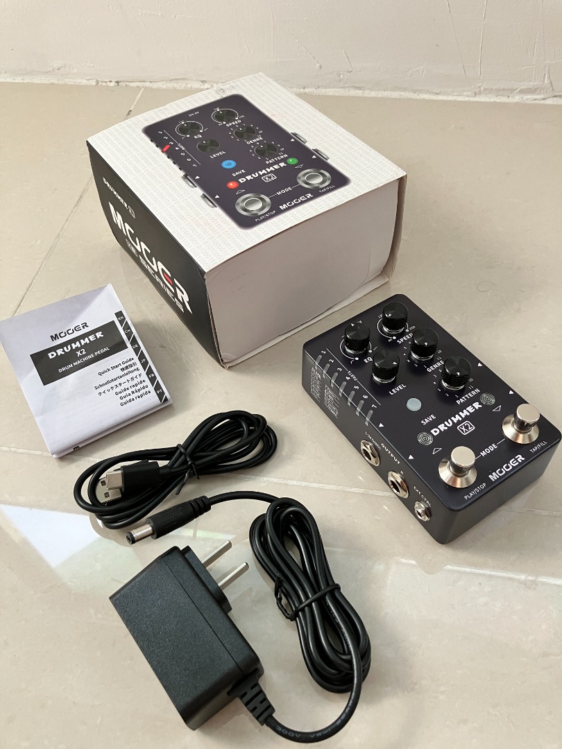 Mooer drummer X2 dual footswitch drum machine, Hobbies & Toys, Music ...