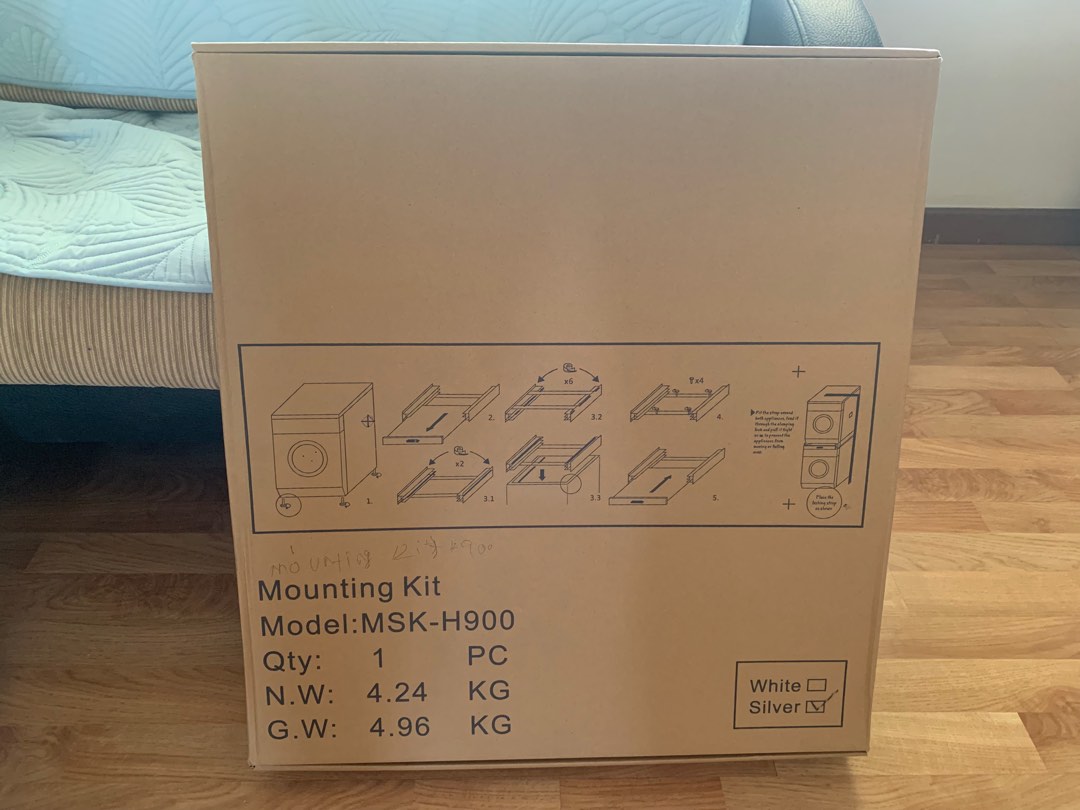 Mounting Stacking kit for washer/dryer MSK-H900, Furniture & Home ...