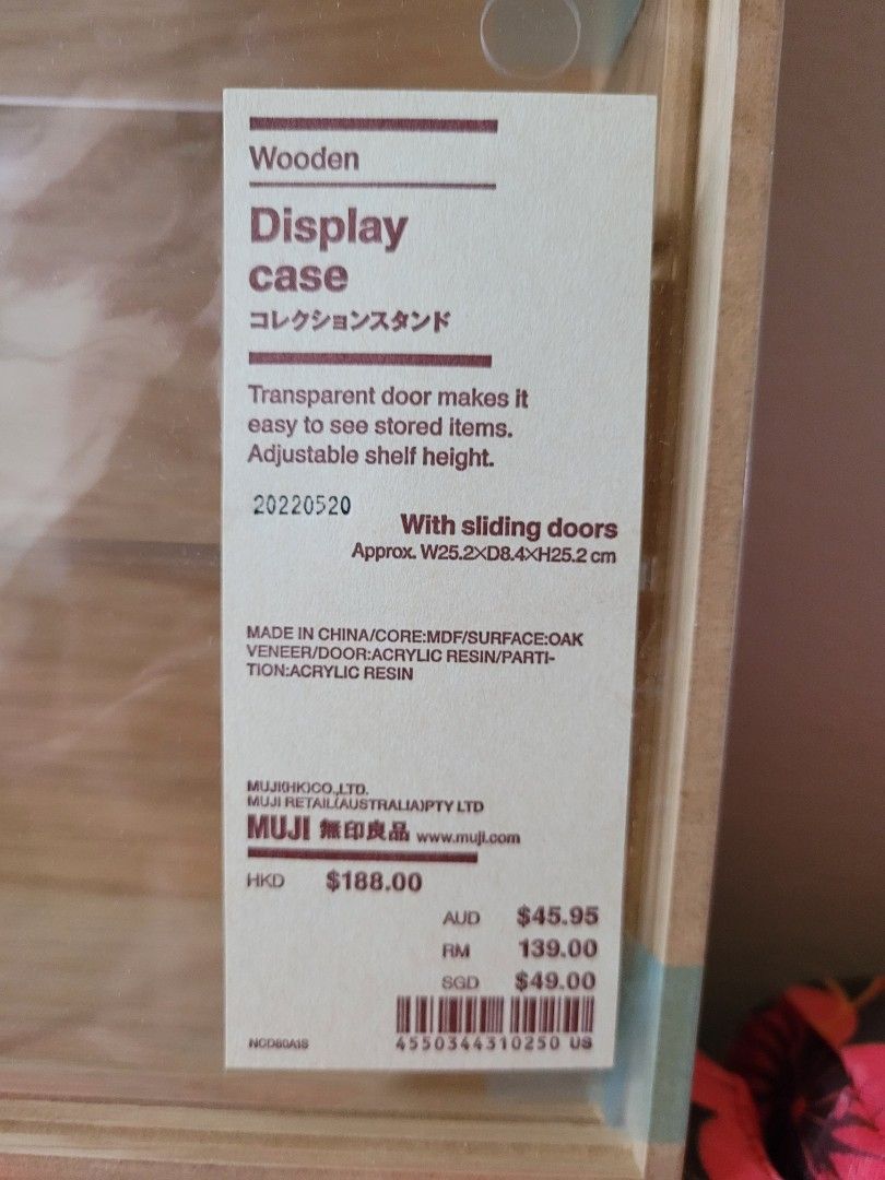 Muji wooden display case, Furniture & Home Living, Home Improvement ...