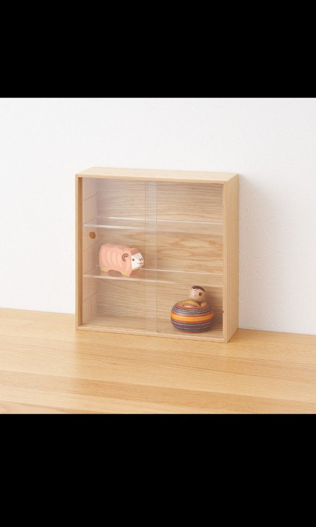 Muji wooden display case, Furniture & Home Living, Home Improvement ...