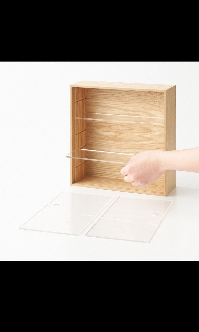 Muji wooden display case, Furniture & Home Living, Home Improvement ...