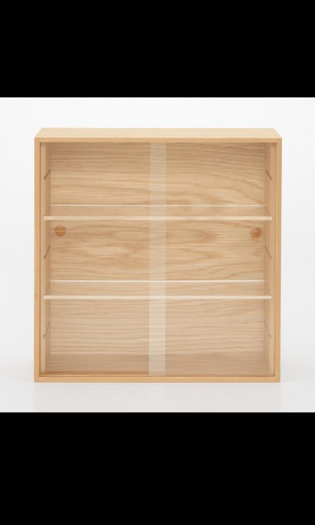 Muji wooden display case, Furniture & Home Living, Home Improvement ...