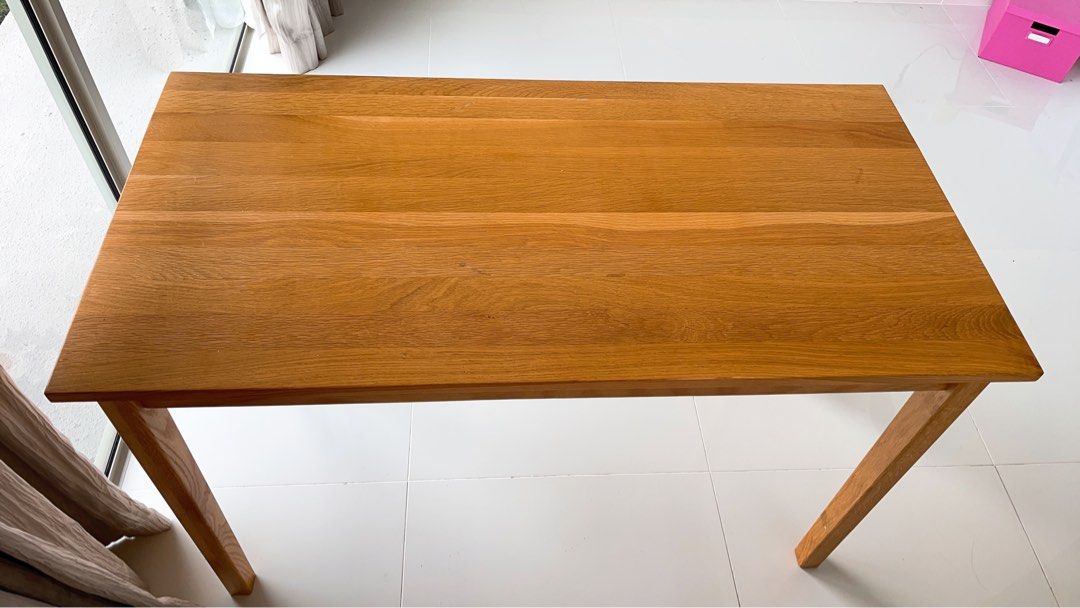 Muji Wooden Study Table, Furniture & Home Living, Furniture, Tables ...