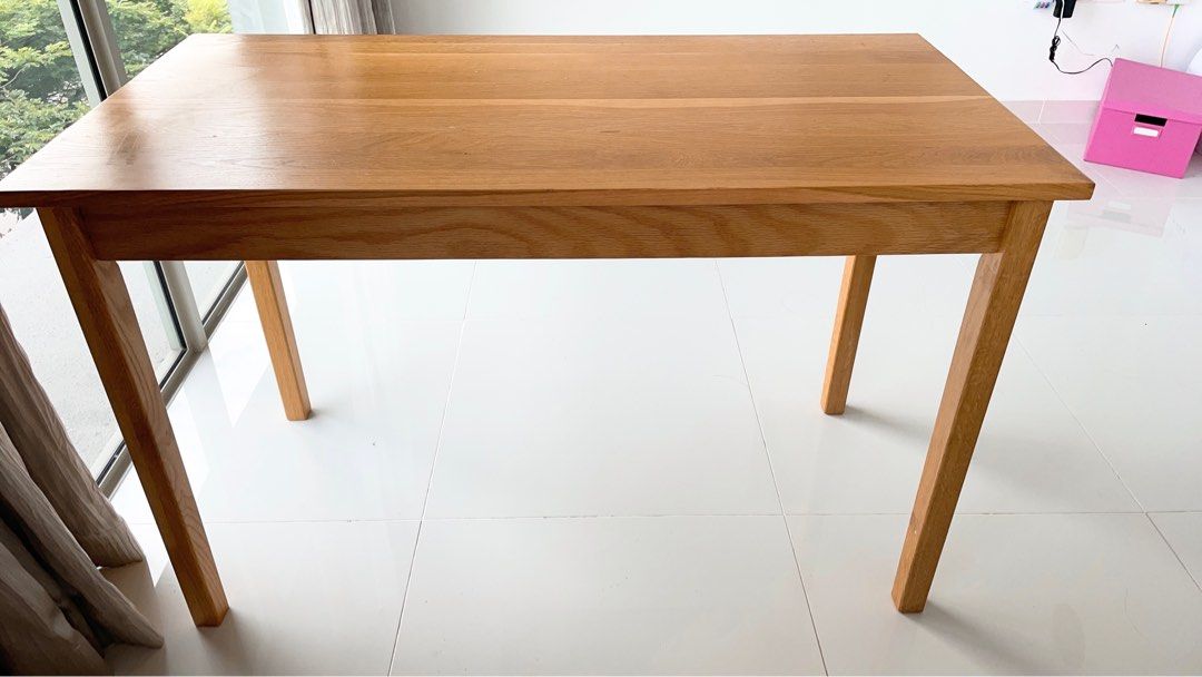 Muji Wooden Study Table, Furniture & Home Living, Furniture, Tables ...