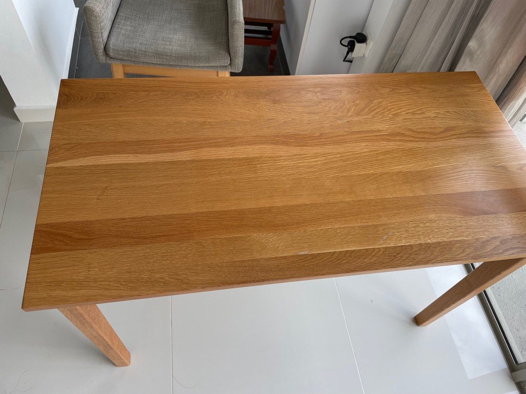 Muji Wooden Study Table, Furniture & Home Living, Furniture, Tables ...