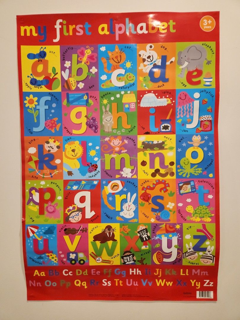 My Firsts Wall Posters - numbers, alphabets, shapes & colours (3pcs ...