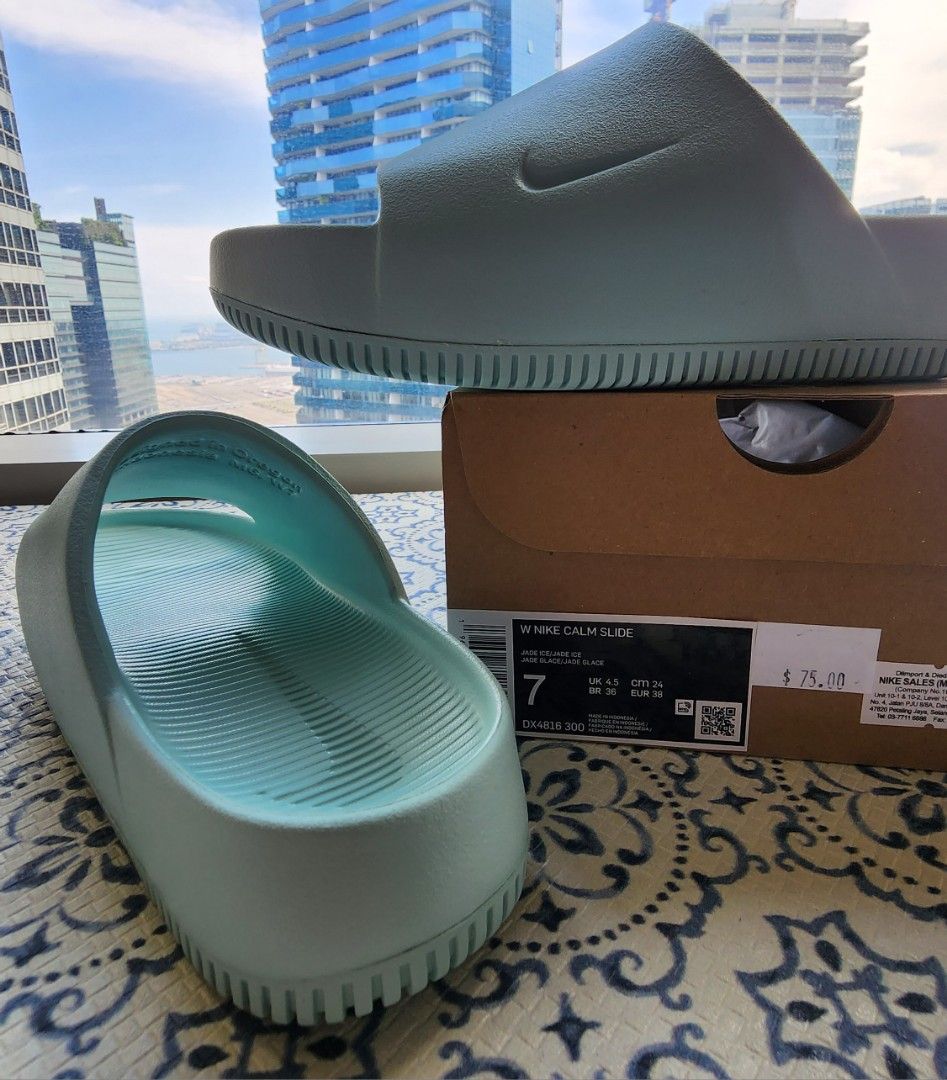 Nike Clam Slide (Tifanny Blue / Jade), Luxury, Sneakers & Footwear on ...