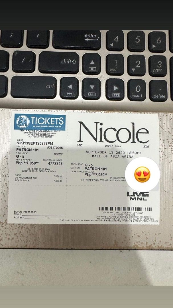 NIKI WORLD TOUR PATRON SEATED, Tickets & Vouchers, Event Tickets on ... NIKI WORLD TOUR PATRON SEATED, Tickets & Vouchers, Event Tickets on ...