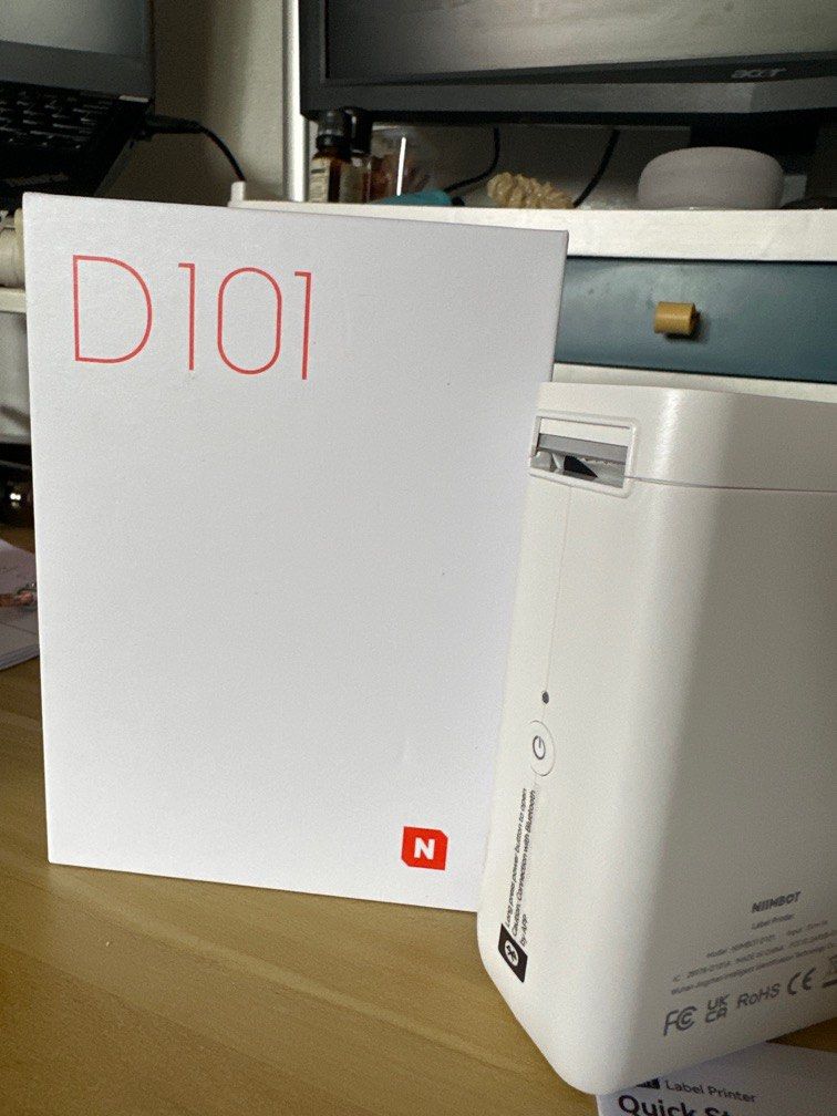 Nimbot D101 Bluetooth label printer, TV & Home Appliances, Other Home ...