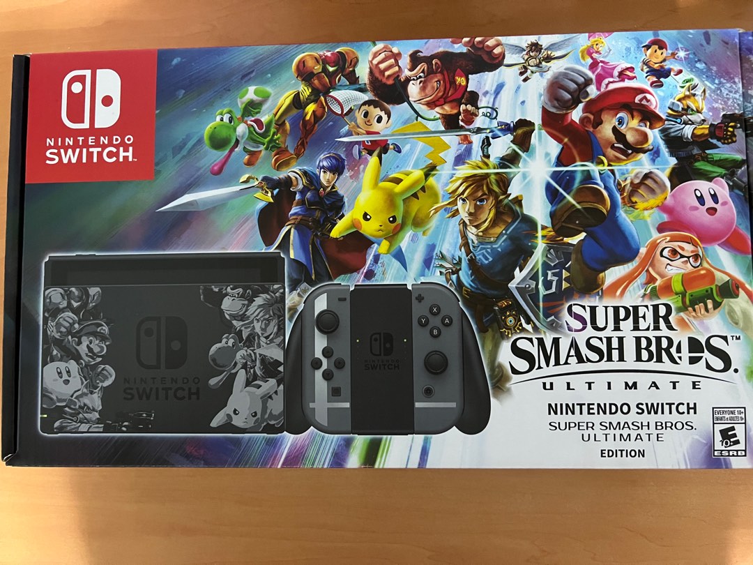 Nintendo Switch Super Smash Bros Ultimate Edition Console, Video Gaming ...