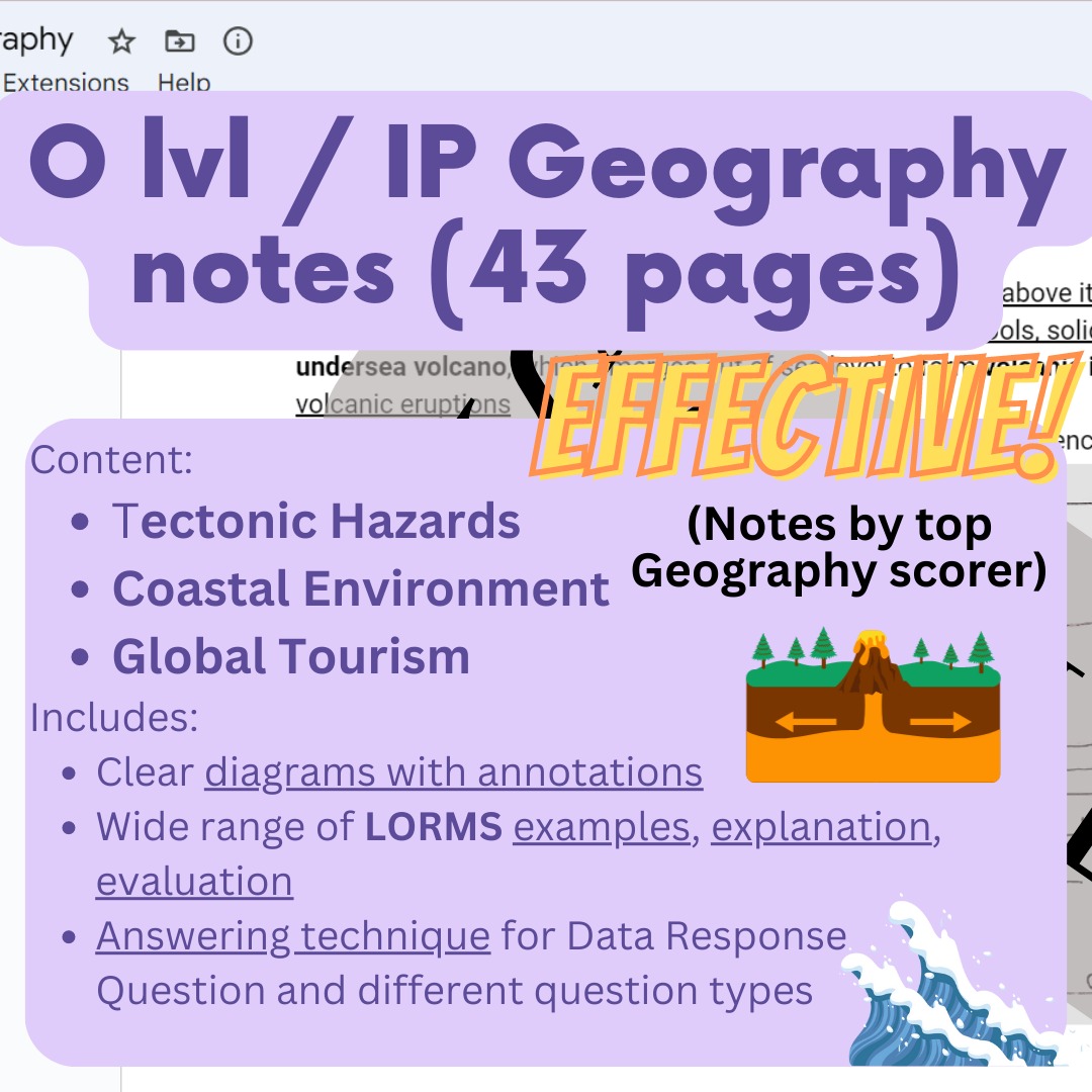 O lvl / IP Geography notes II, Hobbies & Toys, Books & Magazines ...
