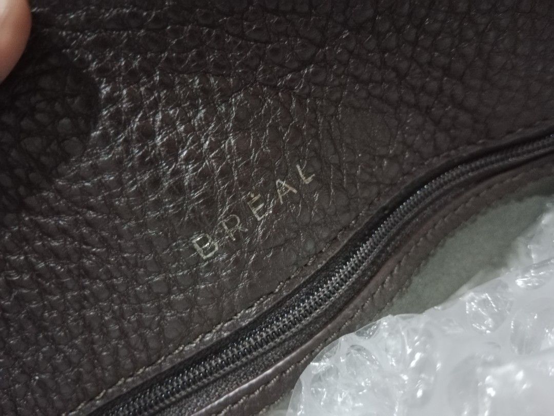 Original BREAL Choco Brown Leather 2 way Bag on Carousell