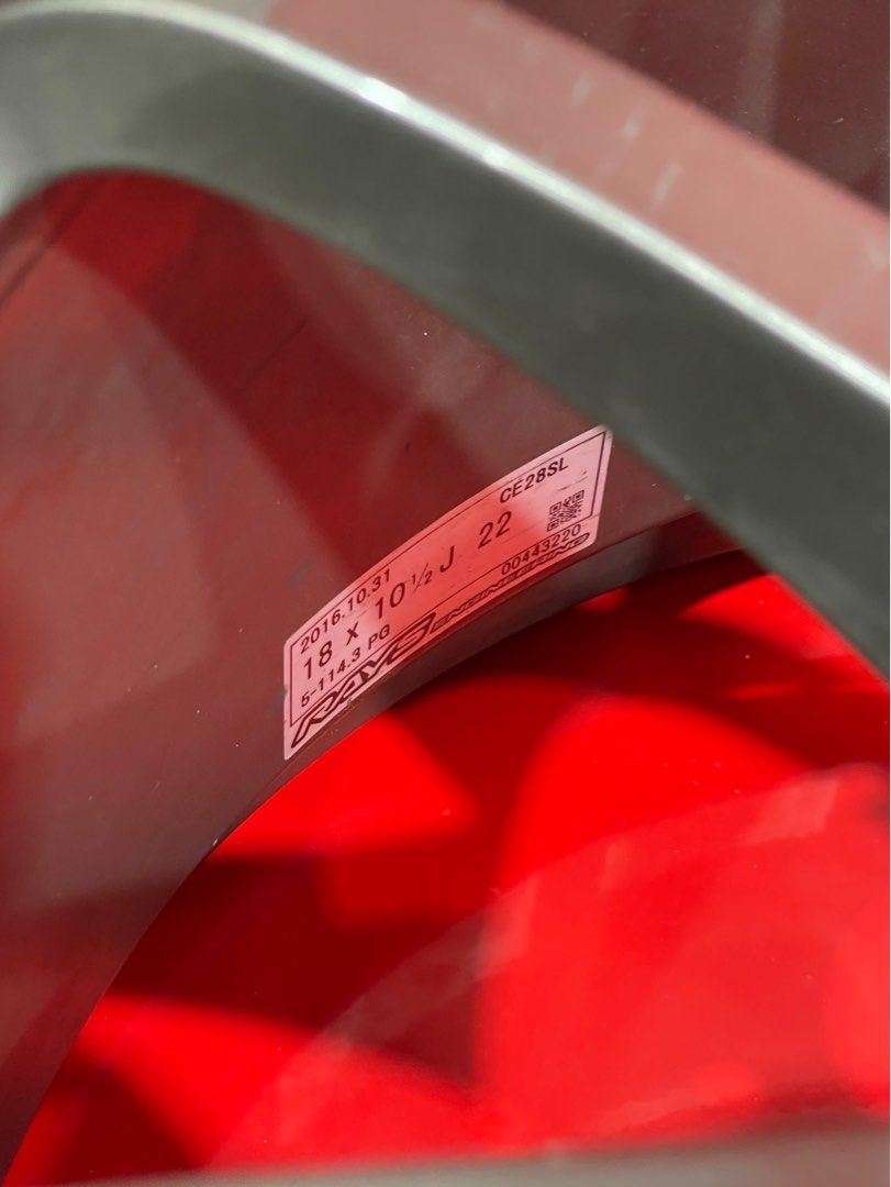 Original CE28 SL CE28SL 2pc only 18x10.5j +22 Volk Racing Rays ...