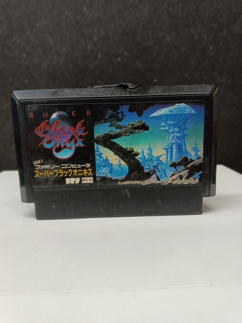 Original Famicom: Super Black Onyx Family Computer Cartridge JAPAN ...