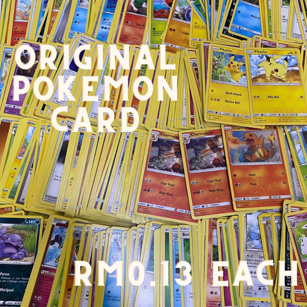Original Pokemon Cards PTCG (Common/Uncommon/Rare/Trainer/Energy ...
