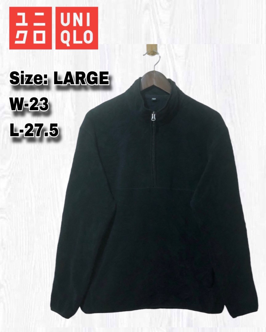 Original UNIQLO Quarter Zip Fleece Jacket on Carousell