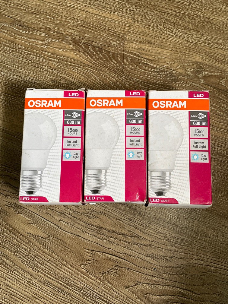 OSRAM LED Light bulb, Furniture & Home Living, Lighting & Fans ...