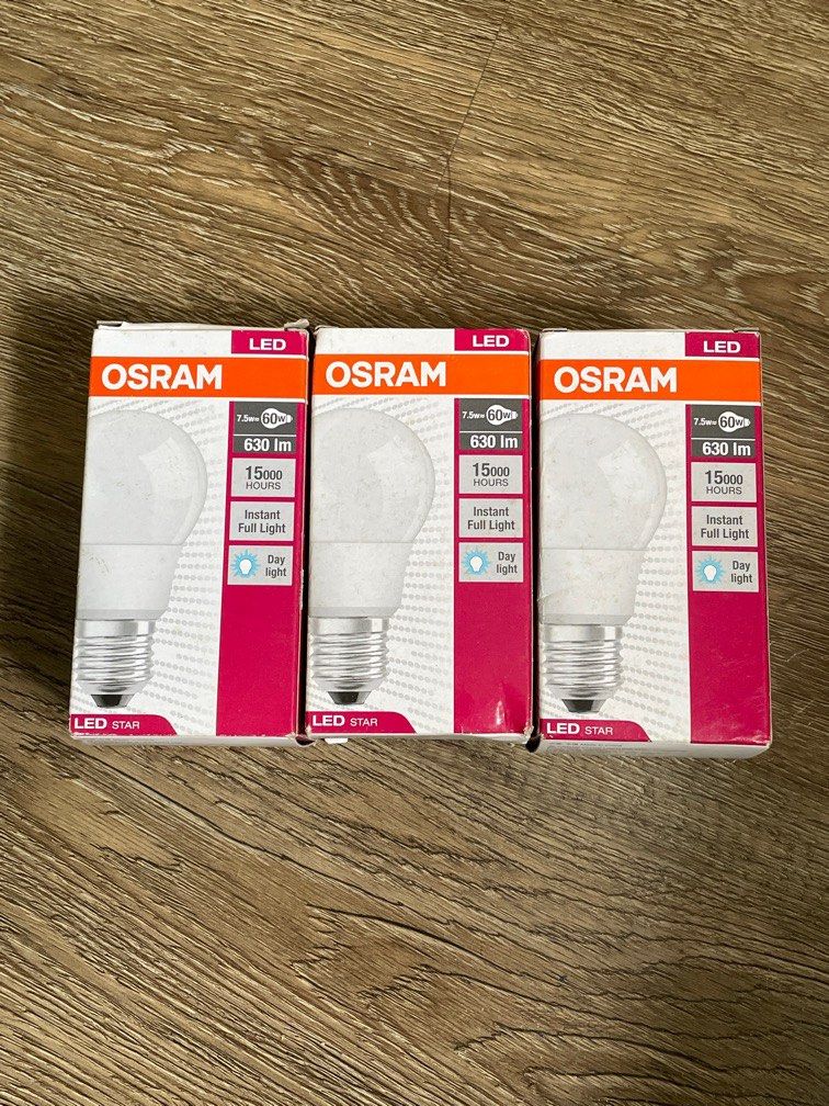 OSRAM LED Light bulb, Furniture & Home Living, Lighting & Fans ...