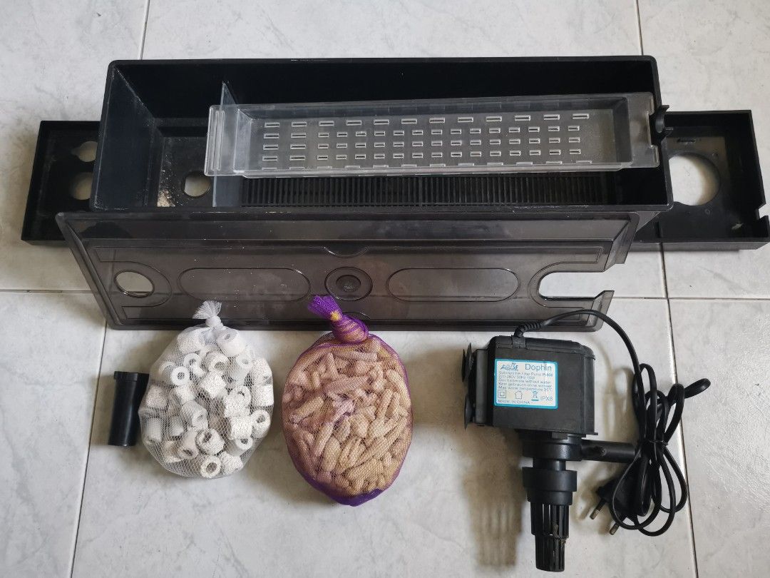 Overhead Filter Box with Electric pump, Pet Supplies, Homes & Other Pet ...