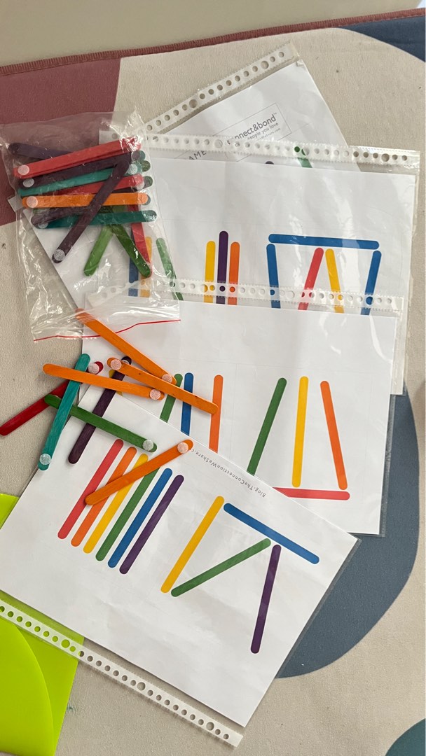 Pairing stick / Color sorting, Hobbies & Toys, Toys & Games on Carousell