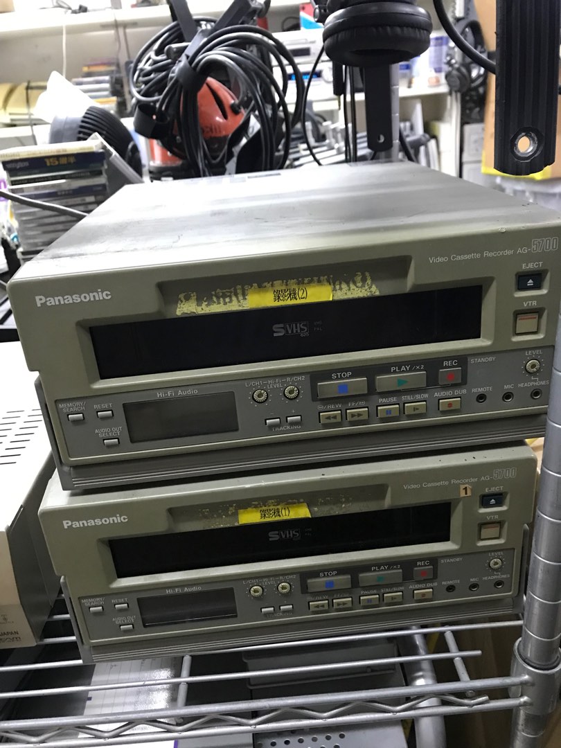 Panasonic S-VHS 錄影機 。AG-5700, 家庭電器, 其他家庭電器 - Carousell