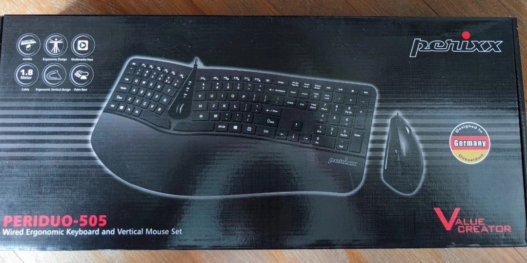 Perixx Periduo-505 ergonomic keyboard and mouse combo, Computers & Tech ...