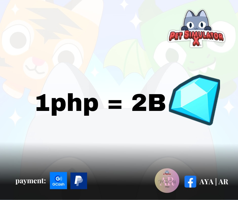 Pet simulator x (psx) gems | 2billion on Carousell