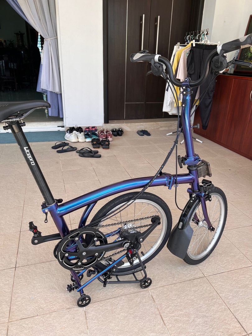 Pikes/Paikesi M-Bar Foldable Bike upgraded with Brompton Wheelset ...