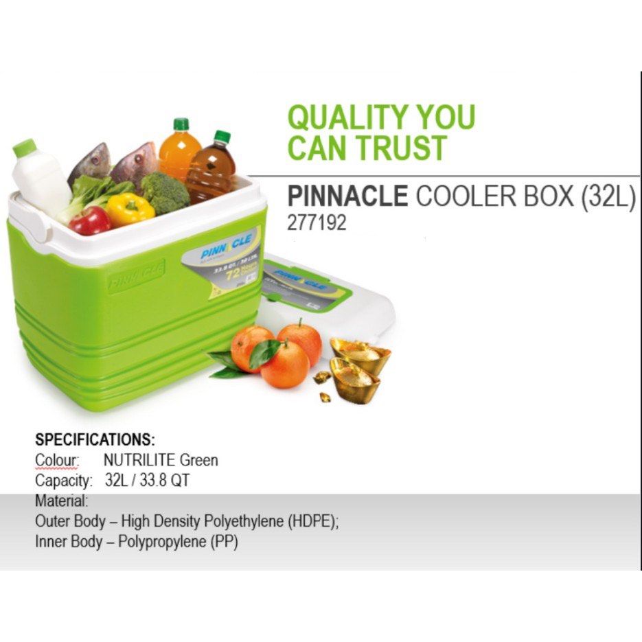 Pinnacle Cooler Box 34.5L - Food Organisation & Storage, TV & Home ...