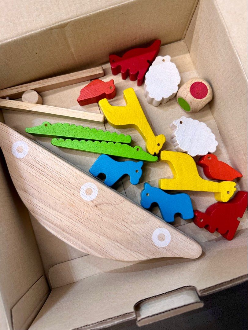 Plan Toys Wooden Balancing Boat, Hobbies & Toys, Toys & Games on Carousell
